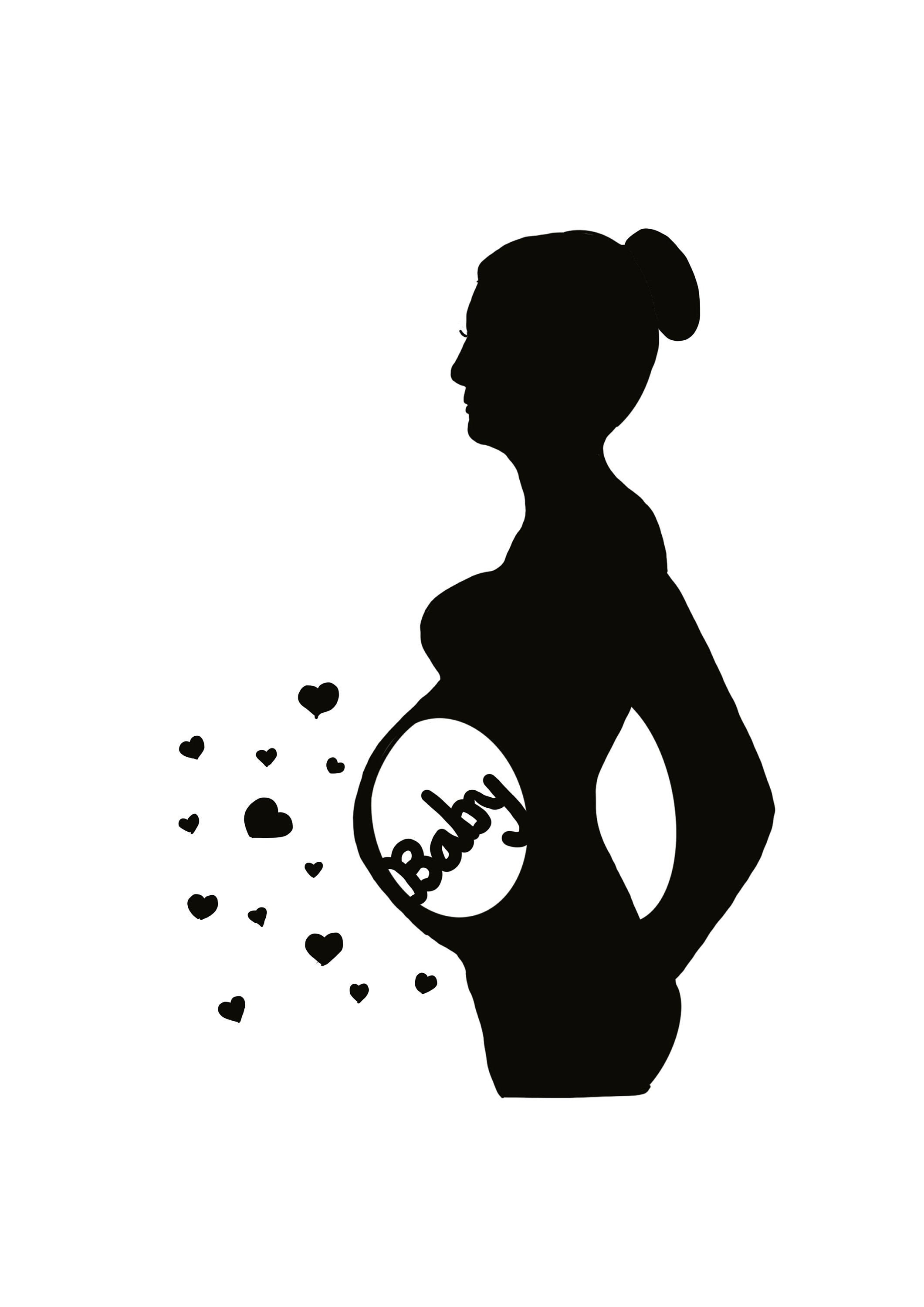 Downloadable Svg, Png, Files of Pregnancy Silhouette. - Etsy