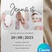 First Birthday Invitation | Minimal First Birthday Invitation| Editable ...