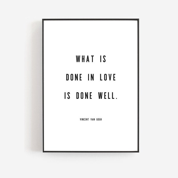 Van Gogh What is Done - Etsy