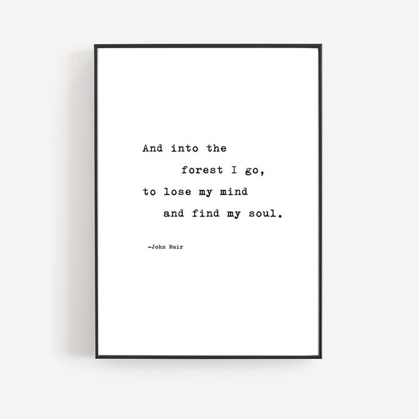 John Muir Quote - Etsy