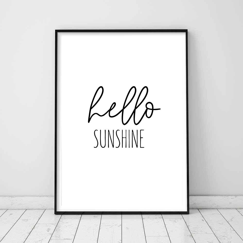 Hello Sunshine Printable Quote Printable Wall Art - Etsy