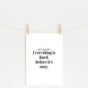Overcoming Challenges Printable Art | Motivation to Keep Going Through ...