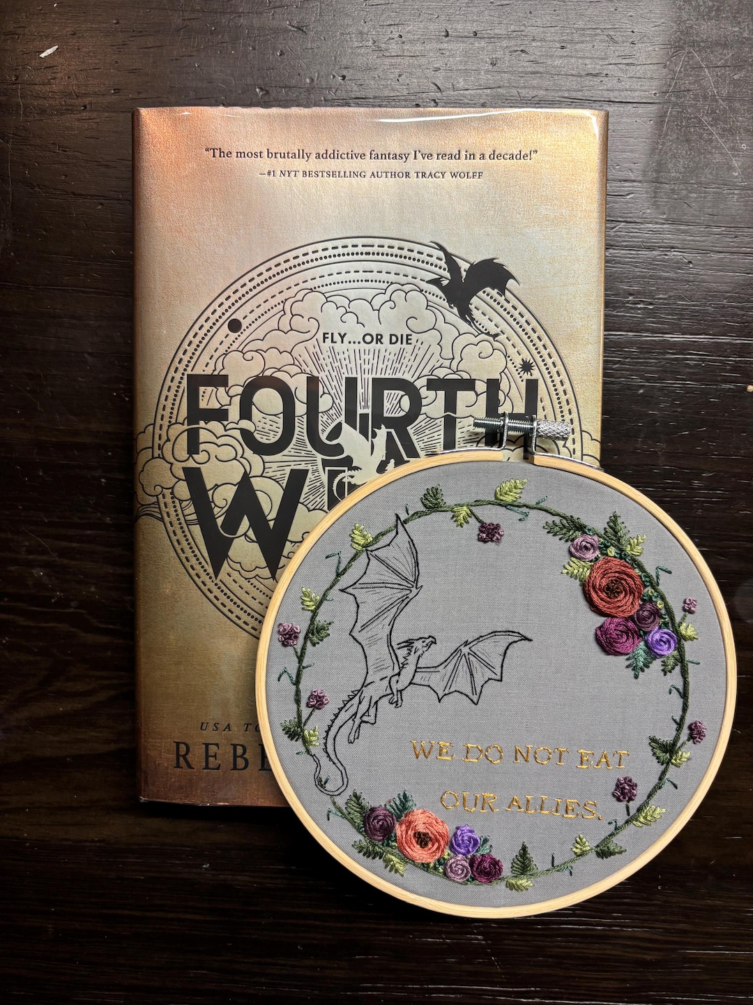 Fourth Wing: We Do Not Eat Our Allies Embroidery Hoop Art - Etsy