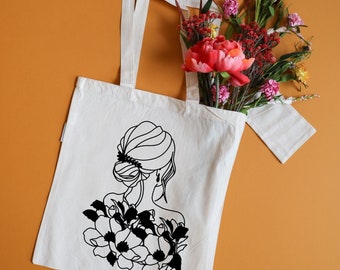 Tote Bag Line Art - Etsy