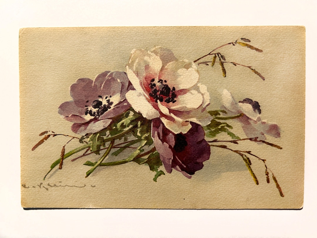 Vintage Catherine Klein Artist Signed Postcard Antique Ephemera - Etsy