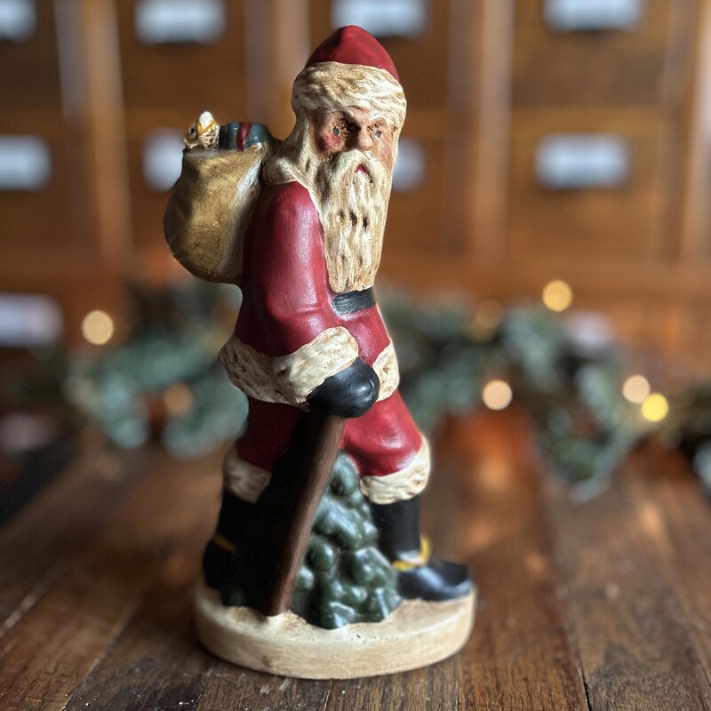Chalkware Santa - Etsy