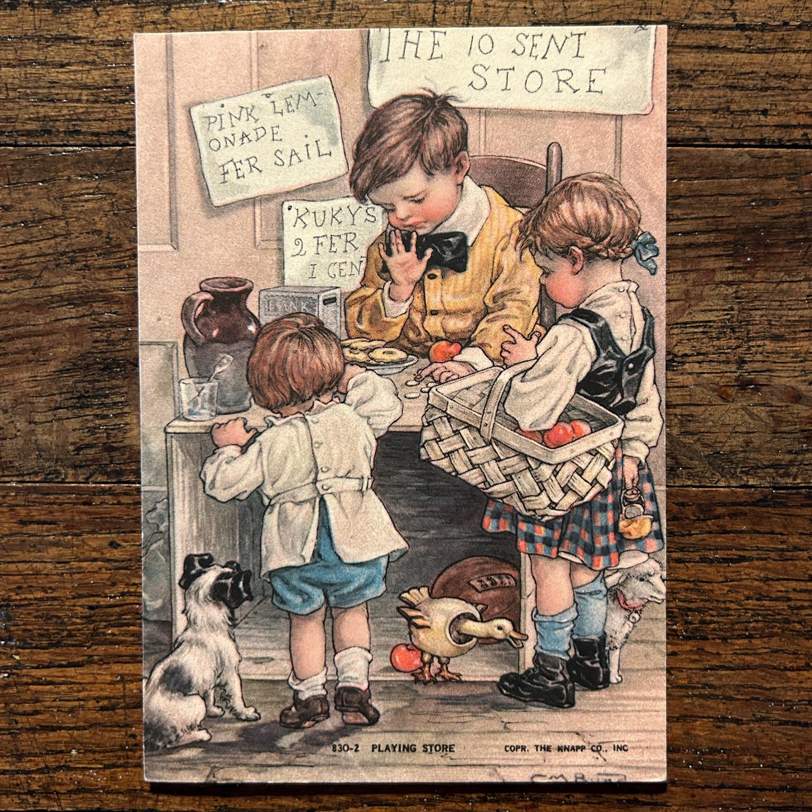 Vintage 1920s Tastells Ice Cream Set of 4 Advertising Cards Artist ...