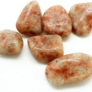 Sunstone Tumbled Stones Healing Stones Five 5 Pack - Etsy