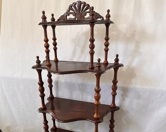 Victorian 5-tier Shelf / Display Shelf/ Antique Victorian Wooden Shelf ...
