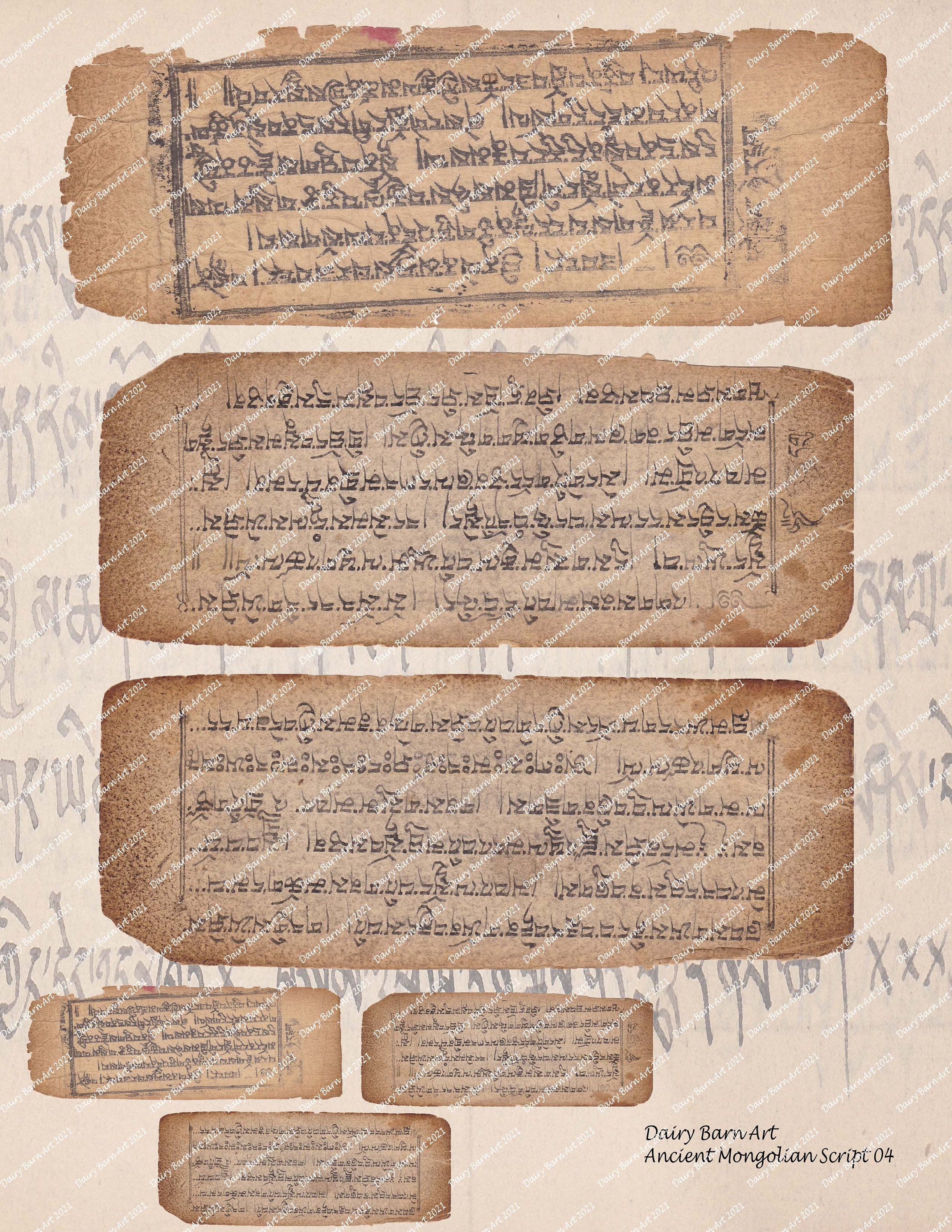 Ancient Tibetan Script - Etsy