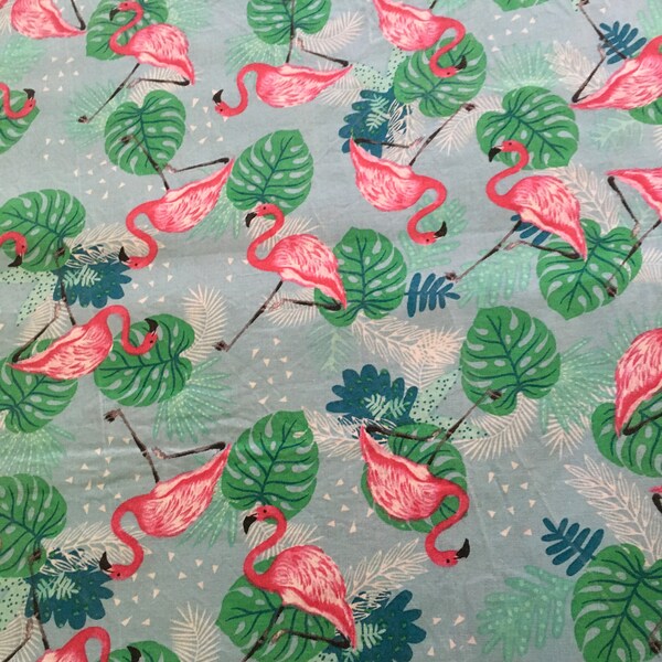Flamingo Fabric - Etsy