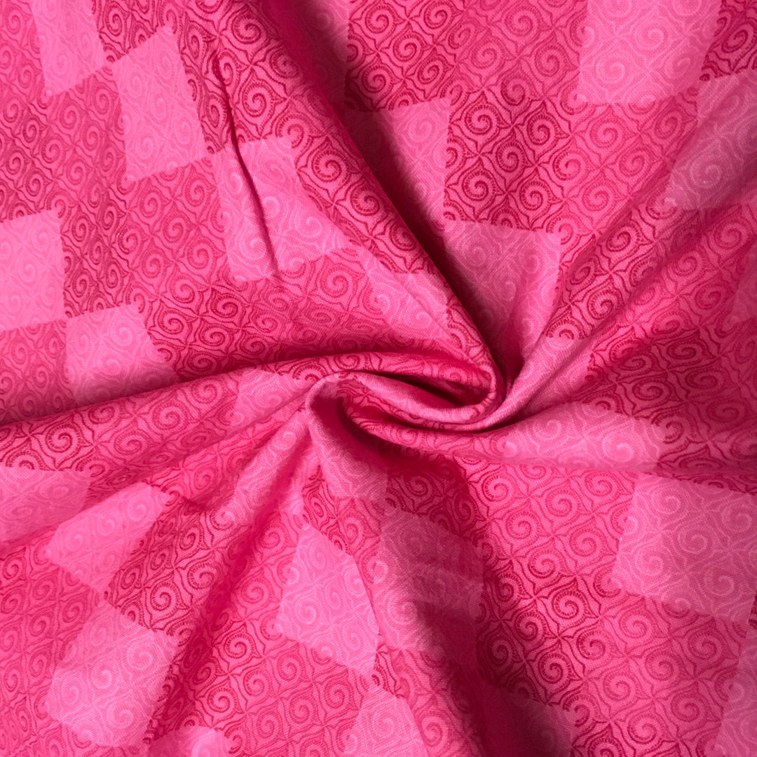 Pink Square Blender Fabric by the Yard 100% Cotton by the - Etsy