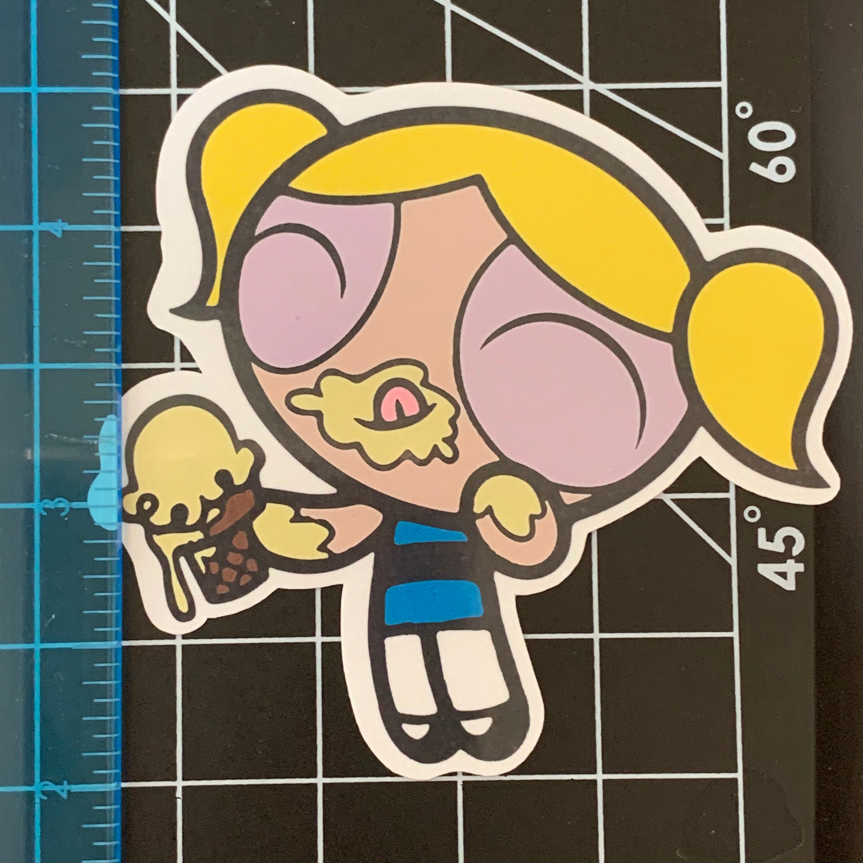 PPG Bubbles Ice Scream Vinyl Sticker 2.5 Inches for Flask - Etsy