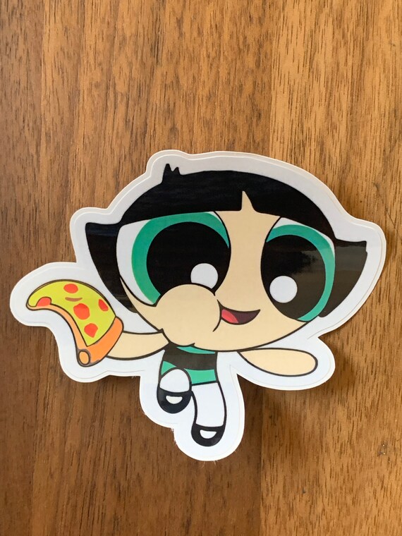 PPG Buttercup Pizza Vinyl Sticker 2.5 Inches for Flask - Etsy
