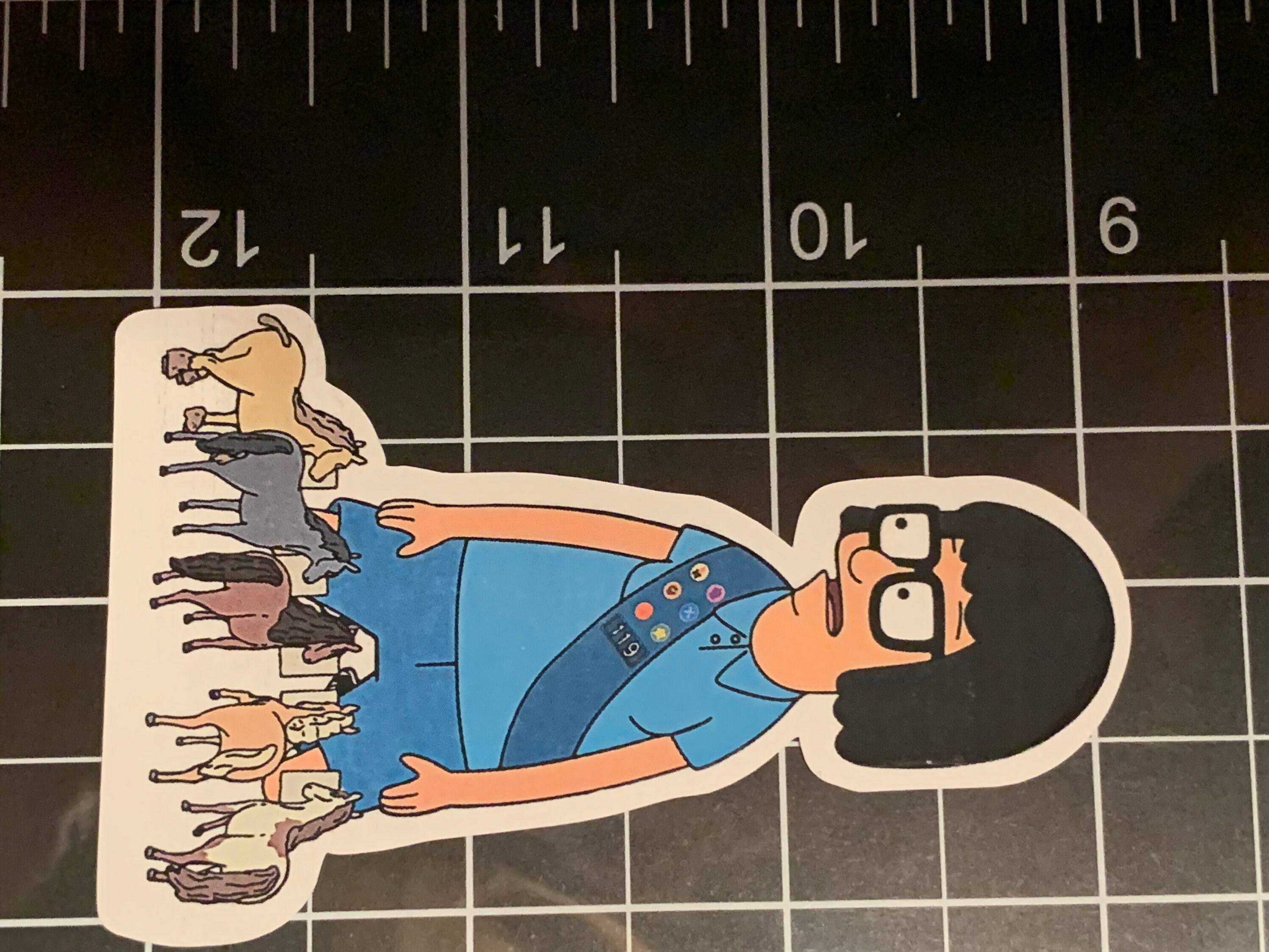 Tina Belcher With Ponies 3 Inch Vinyl Sticker for Flasks - Etsy
