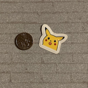 Tiny Surprised Pikachu Meme Vinyl Sticker 1 Inch - Etsy