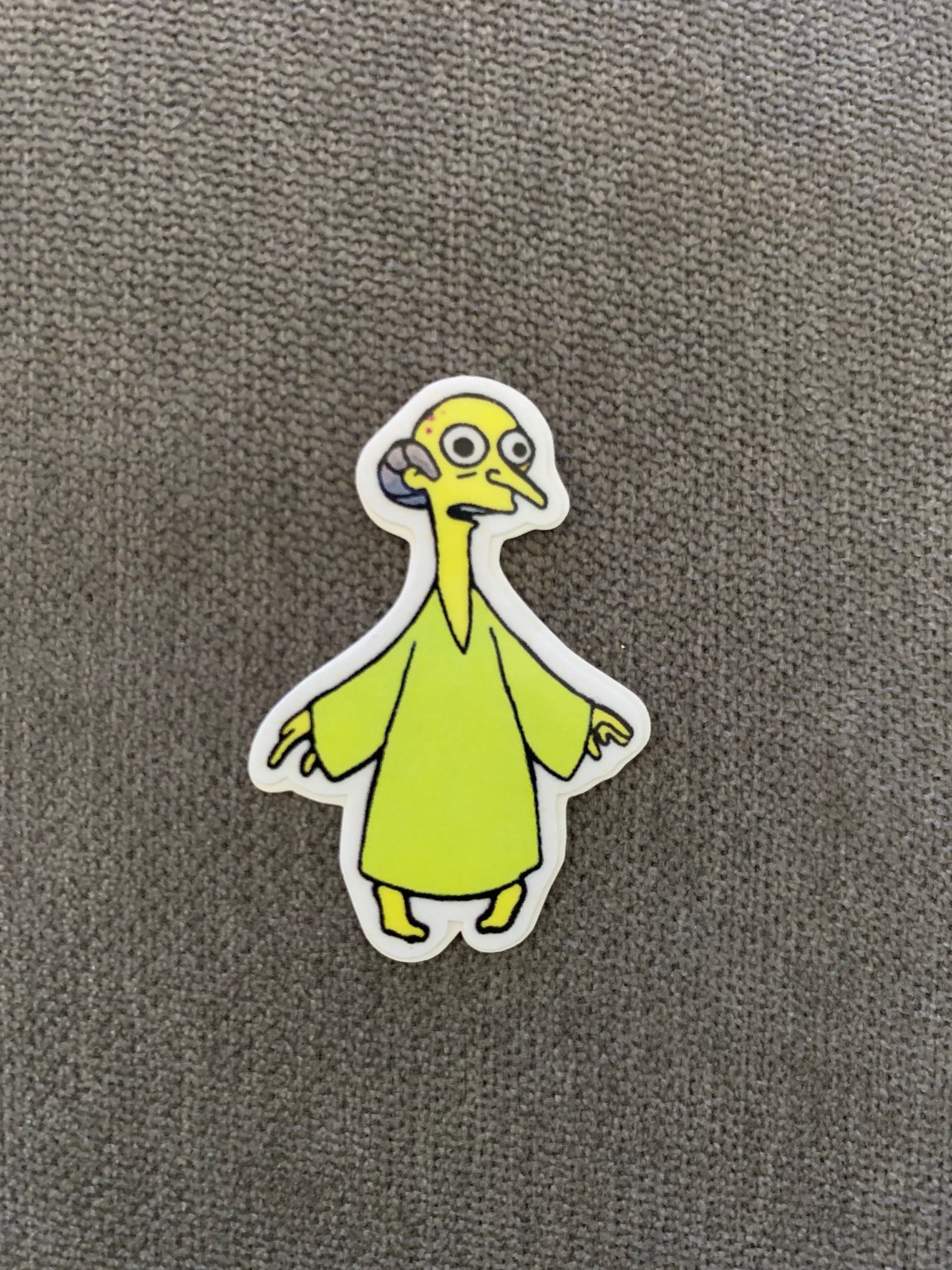Tiny Mr. Burns Alien Vinyl Sticker 1.5 Inches for Laptops | Etsy