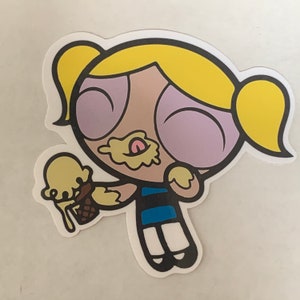 PPG Bubbles Ice Scream Vinyl Sticker 2.5 Inches for Flask, Laptop ...