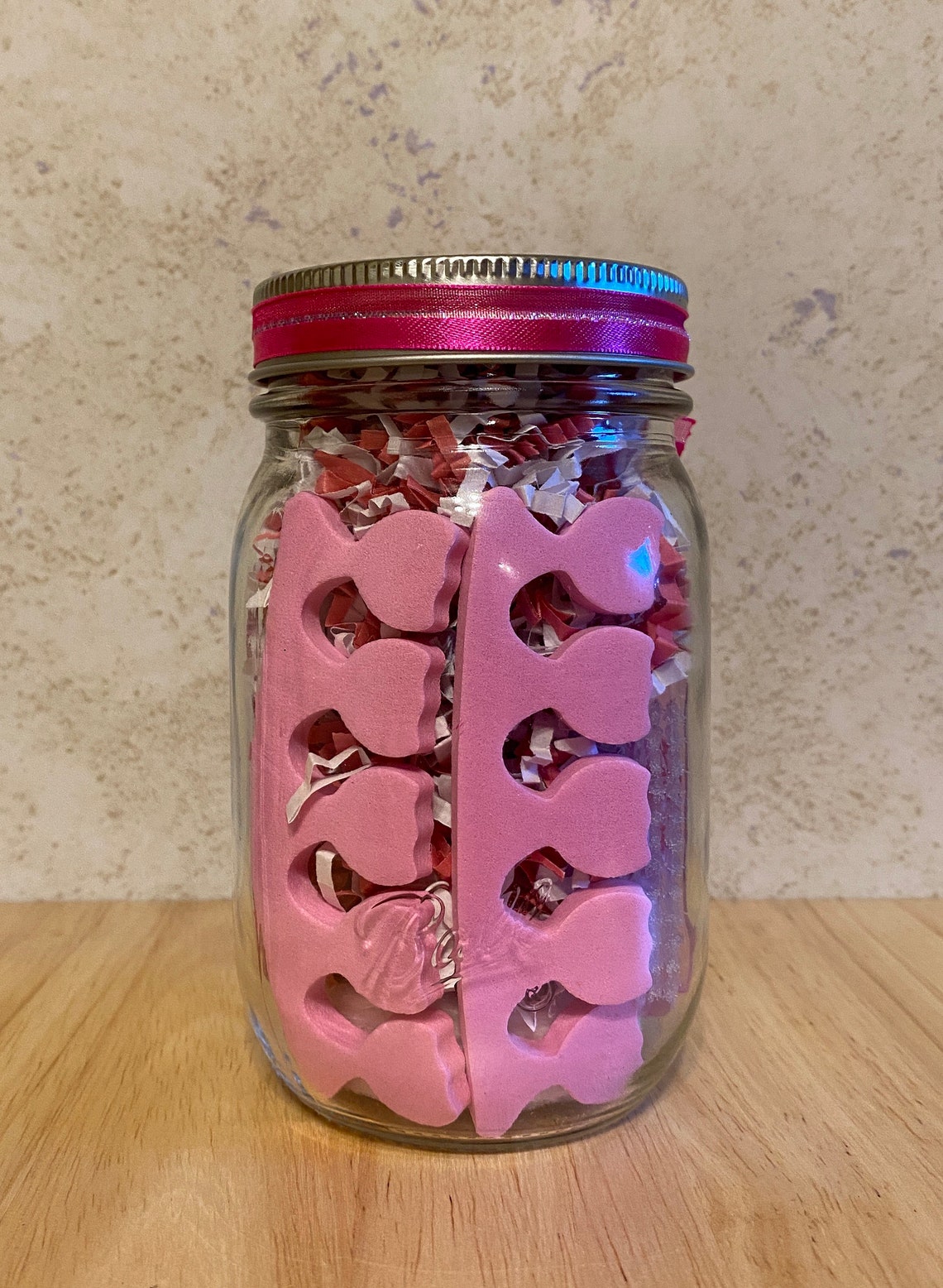 Hot Pink Pedicure in a Jar - Etsy