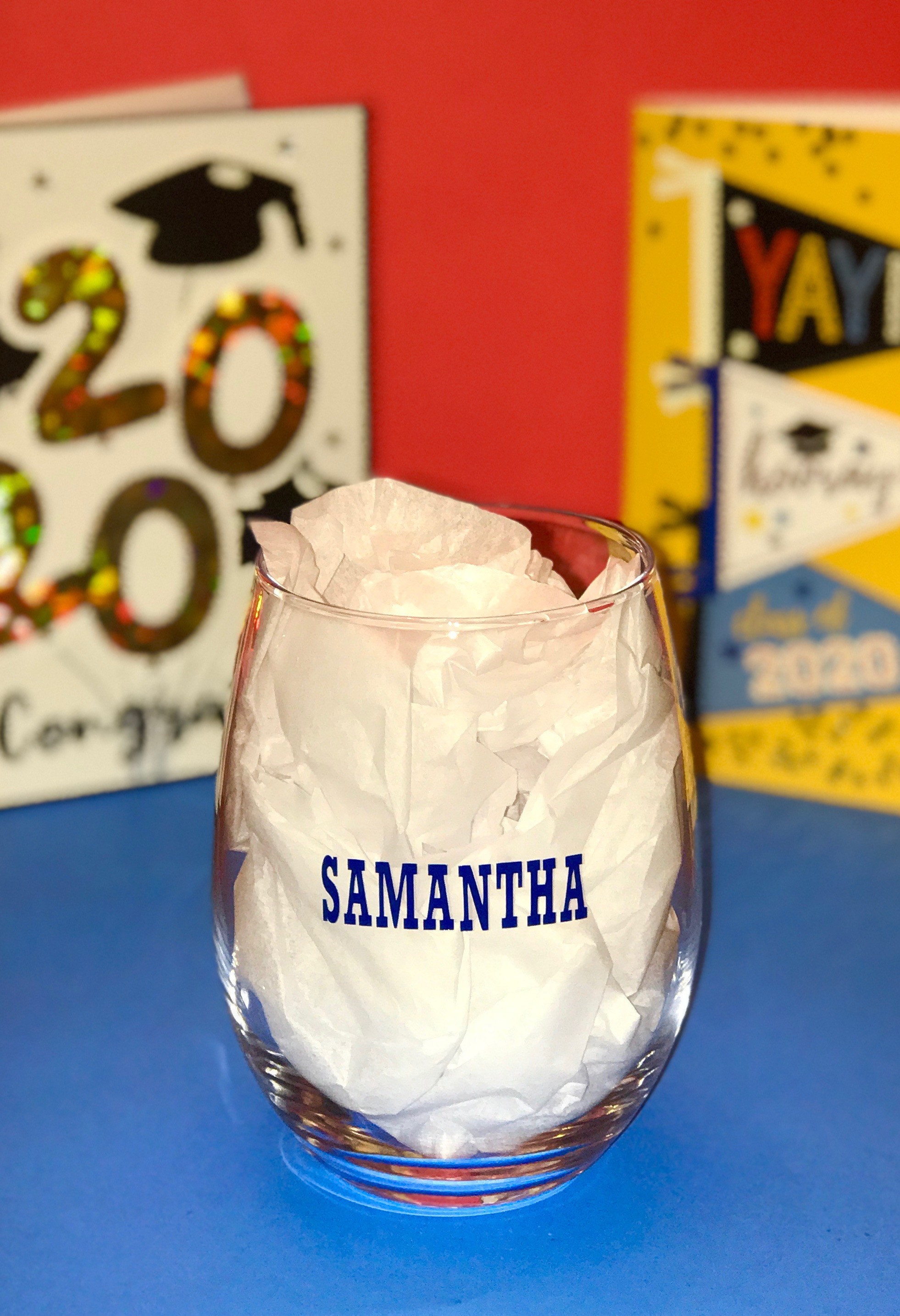 Class of 2020 Graduation Customized Wine Glass - Etsy UK