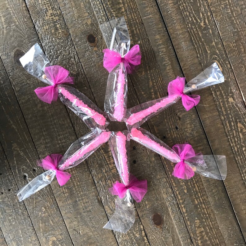 12 Pink Rock Candy Sticks prefecto para cumpleaños bodas - Etsy México