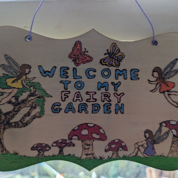 Fairies Welcome Sign - Etsy UK