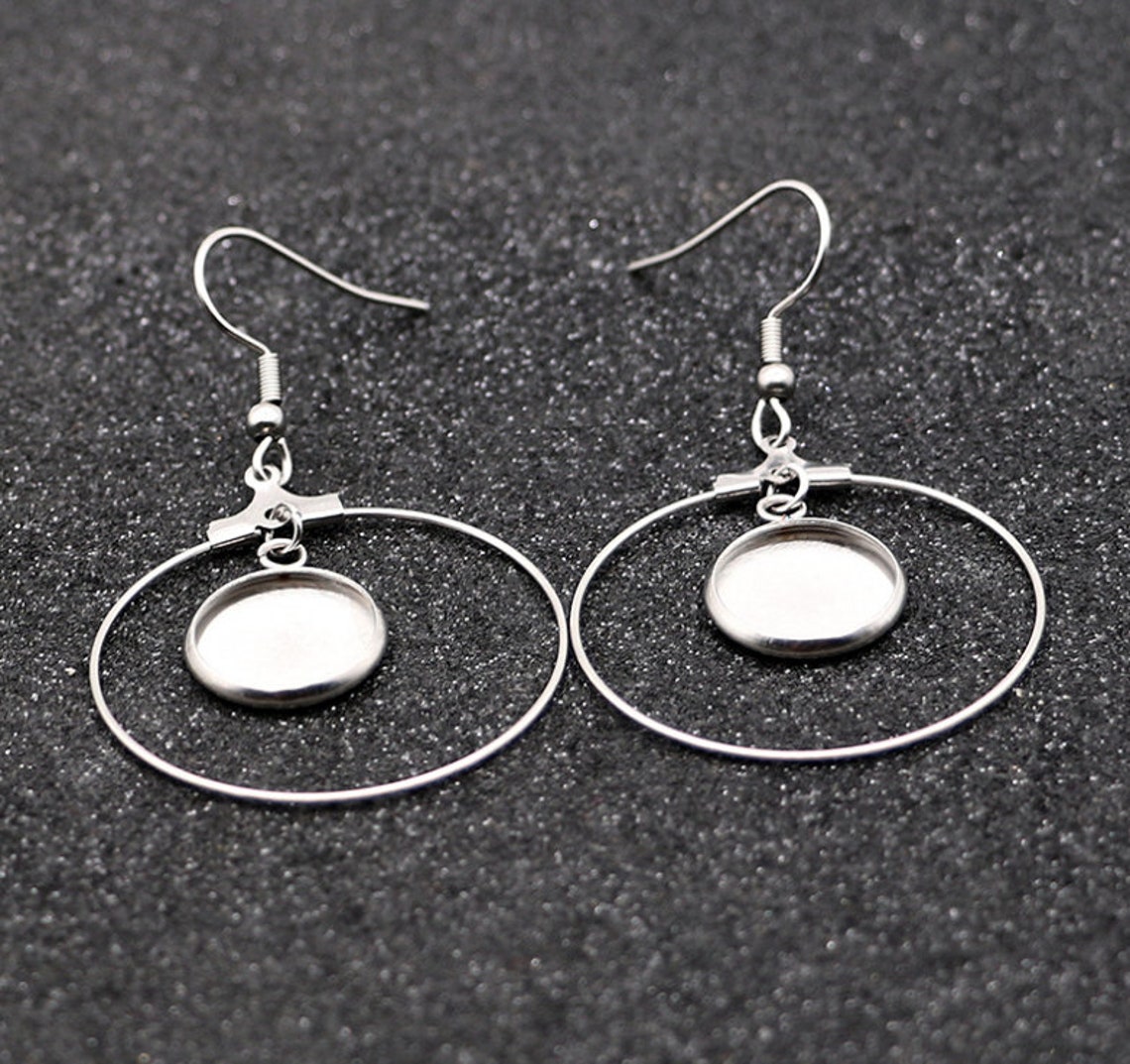 20pcs Stainless Steel Earring Bases Blanks Earring Base 6mm - Etsy