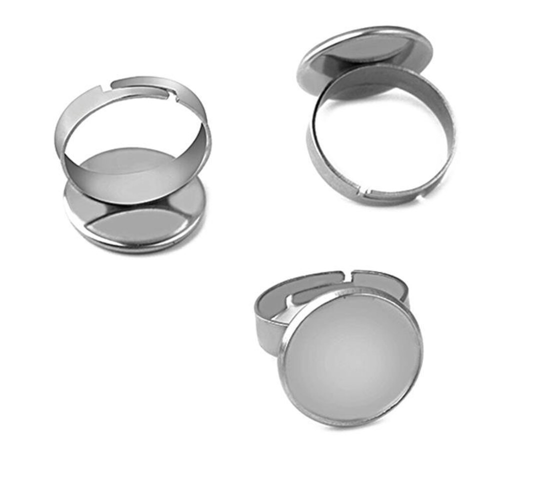 8mm20mm Stainless Steel Ring, Adjustable Ring Blanks, Stainless Steel ...
