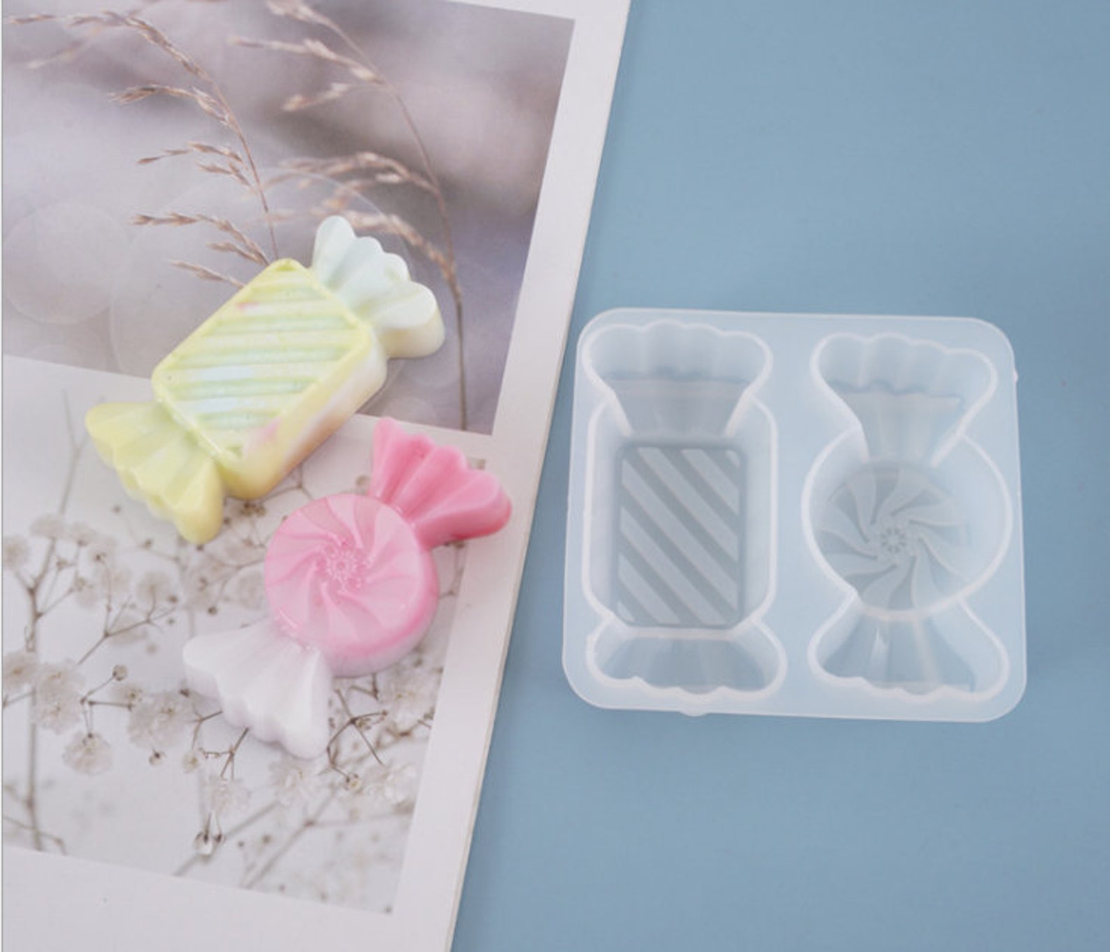 DIY Crystal Epoxy Mold Candy Fudge Homemade Food Play Cake Cheese ...