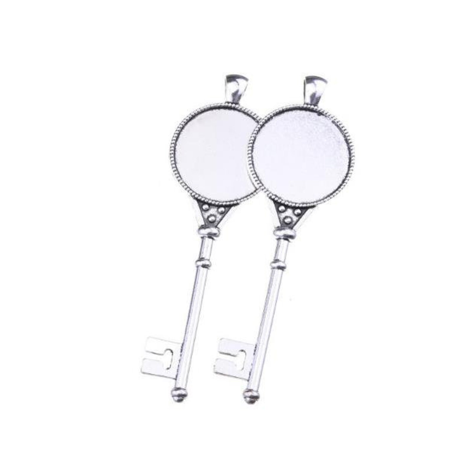 25mm Key Pendant Blanks-1'' Round Cabochon Trays-key - Etsy