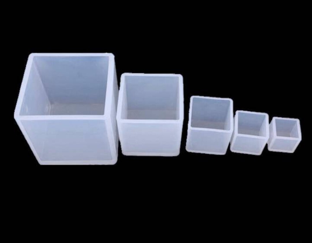 1pcs 20mm 25mm 35mm 40mm 50mm 65mm Cube Resin Silicone Mould Jewelry ...
