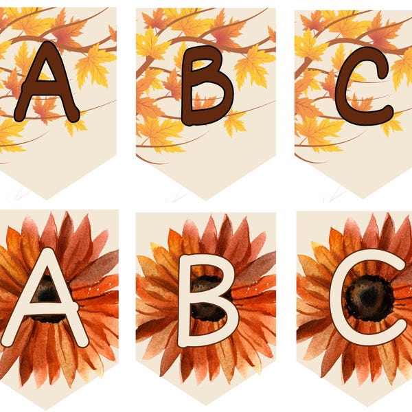 Fall Bunting - Etsy