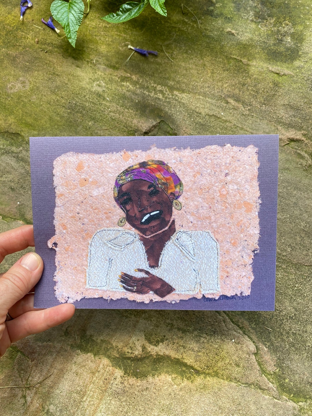 Maya Angelou Card, 5x7 Postcard Print, Feminist Postcard, Art Card for ...