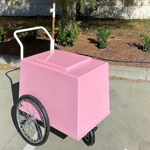 PINK MEXICAN PALETA Cart Pink Push Cart Street Vendor Paleta Vendors ...