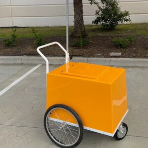 LEMONADE YELLOW CART Paleta Mobile Cart Push Cart Street Vendor Paleta ...