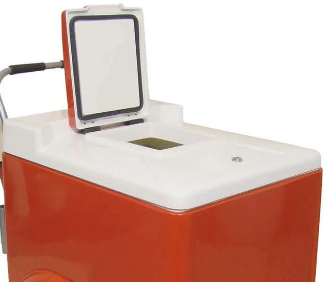 ICE CREAM CART, Red Push Cart, Ice Cream Push Cart, Red Ice Cream Push ...