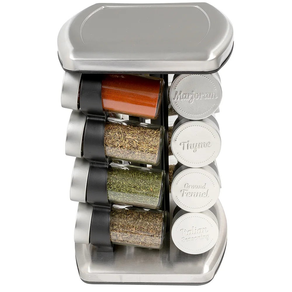 SPICE RACK REVOLVING Revolving Carousel Spice Rack W/ 16 3 - Etsy