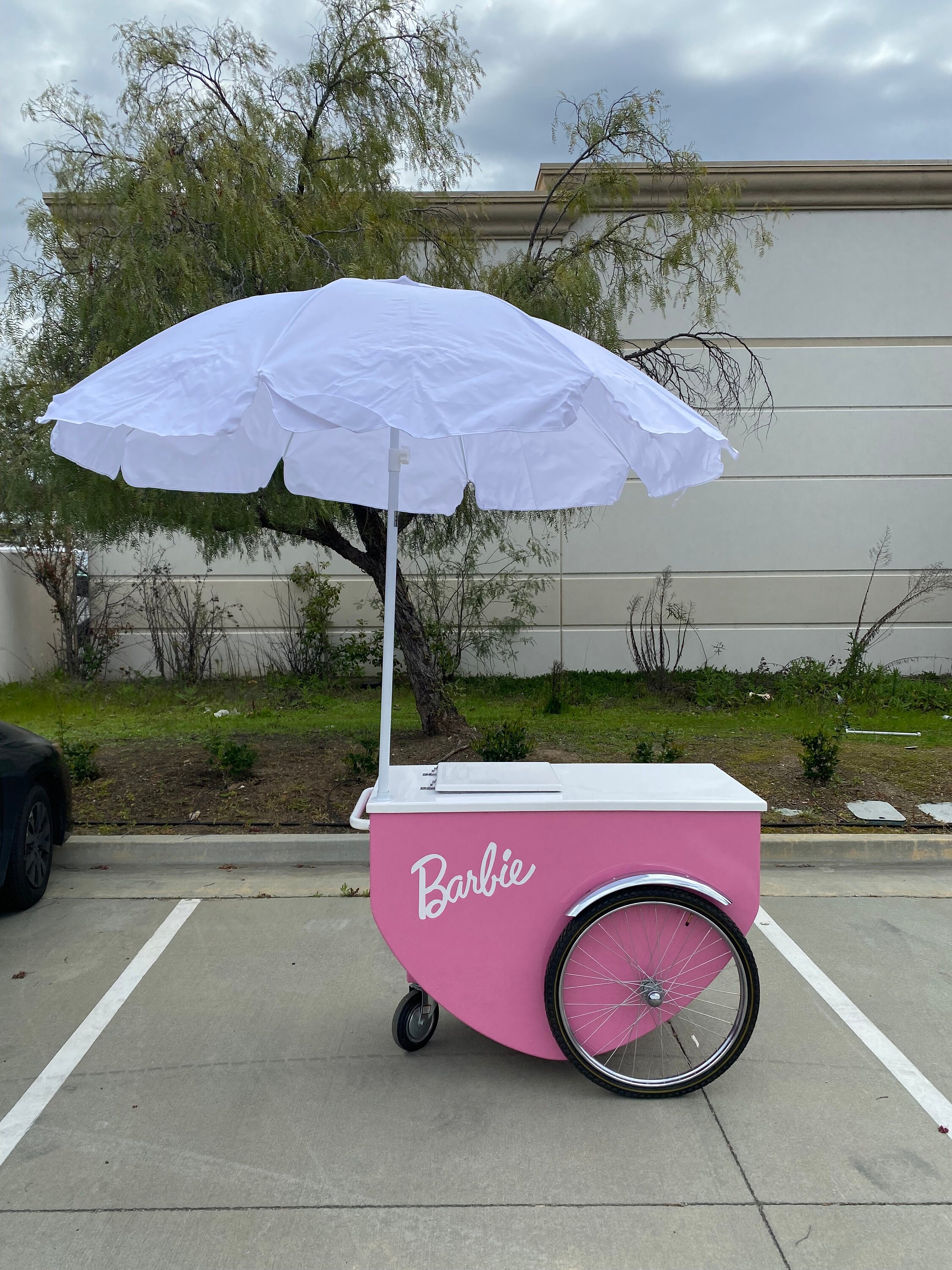 PINK BARBIE CART Ice Cream Barbie Cart Catering Carts Barbie Push Cart ...