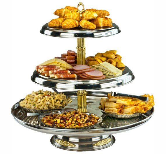 Three-tier Buffet Stand Display Stand Trays Decor Trays - Etsy