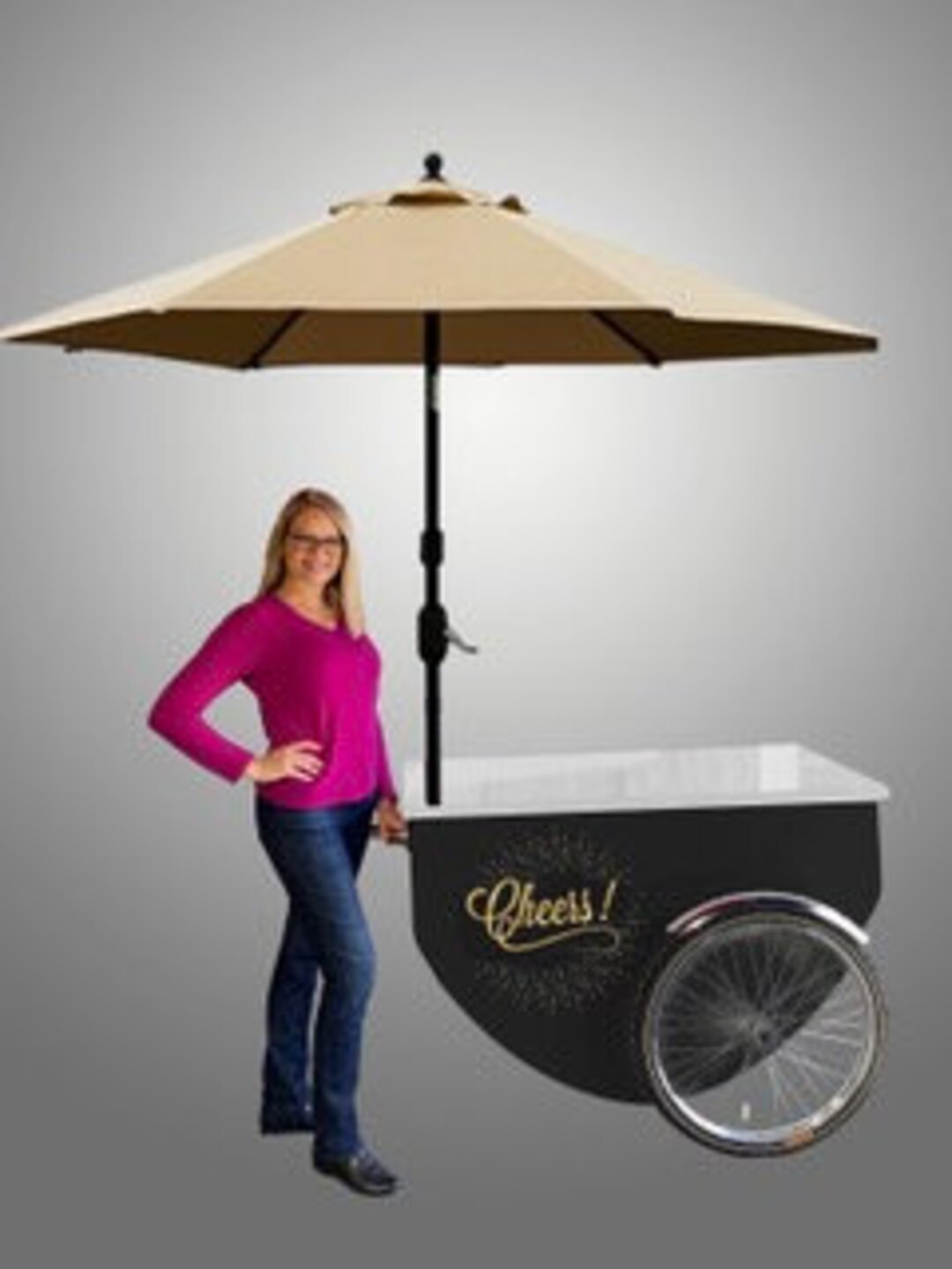 BAR CART Champagne Cart Wine Cart Beer Cart Catering Cart Event Cart ...
