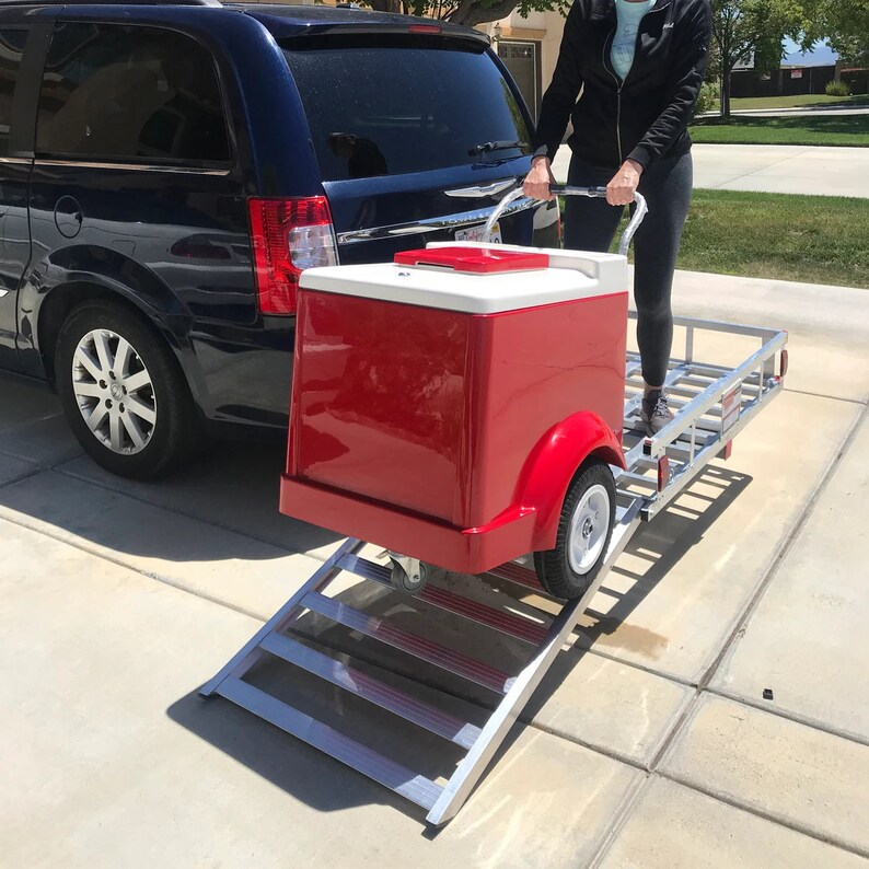 ICE CREAM CART, Red Push Cart, Ice Cream Push Cart, Red Ice Cream Push ...