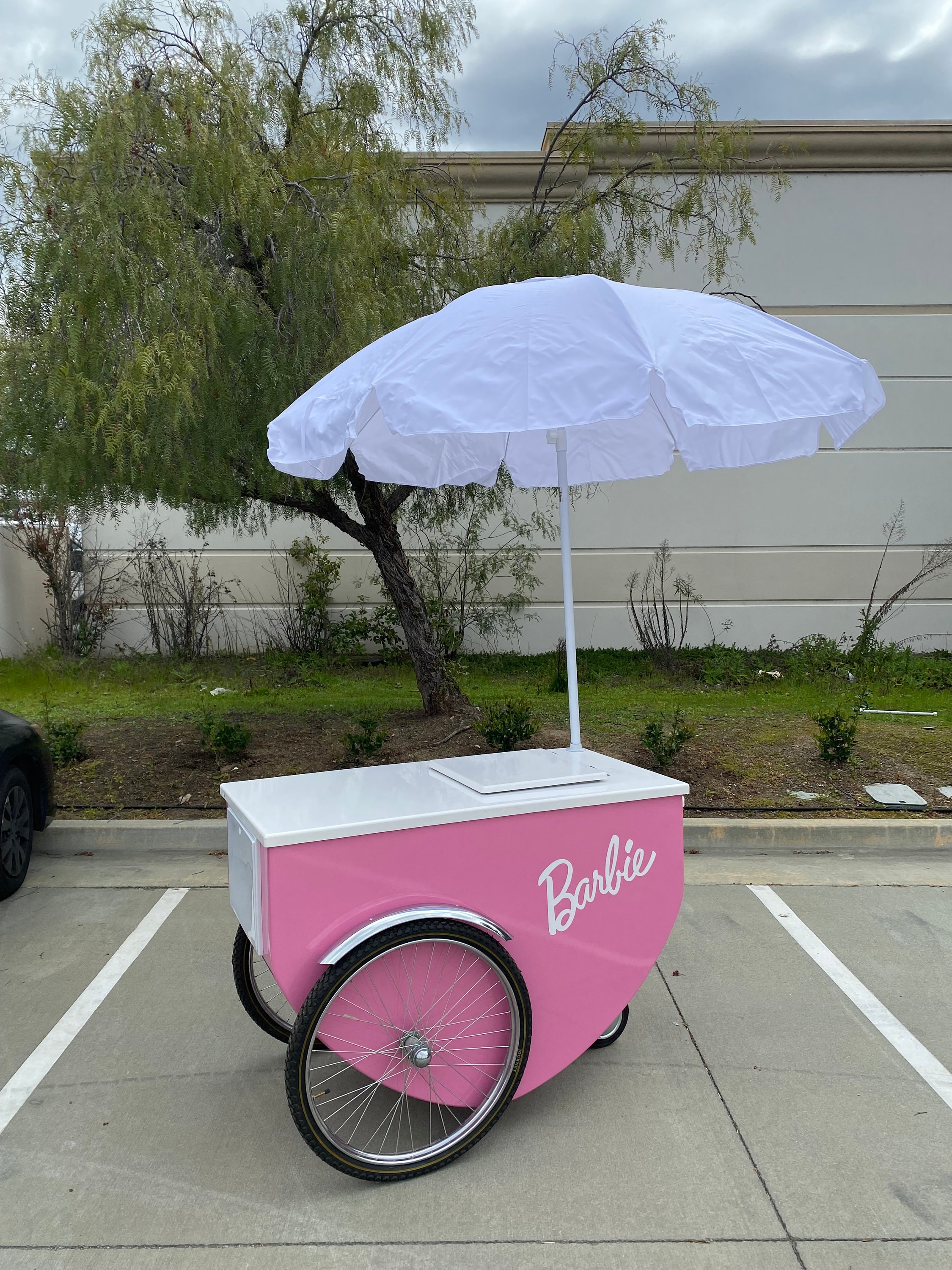 PINK BARBIE CART Ice Cream Barbie Cart Catering Carts Barbie Push Cart ...