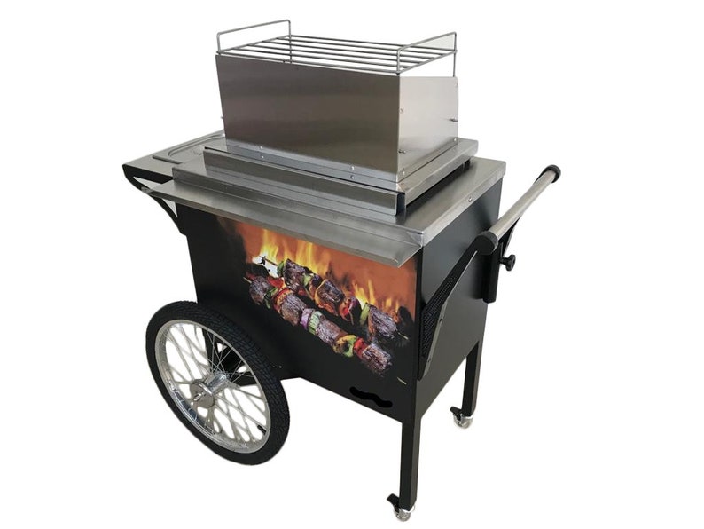 BBQ VENDOR CART Concession Carts Bbq Cart Push Carts Party Cart Bbq ...
