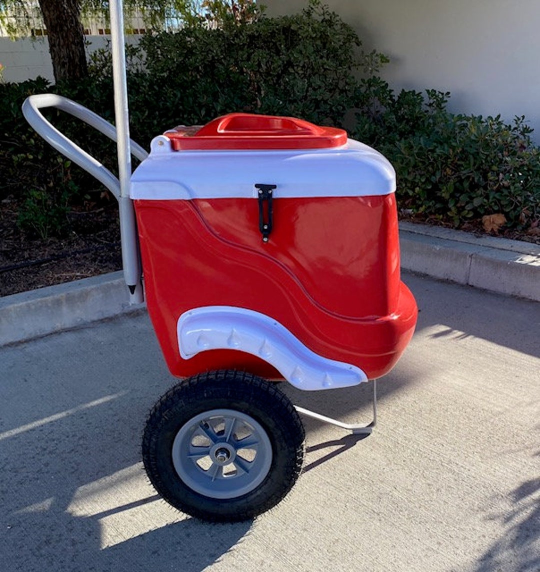 RED MOBILE CART Compact Ice Cream Cart Paleta Compact Cart - Etsy