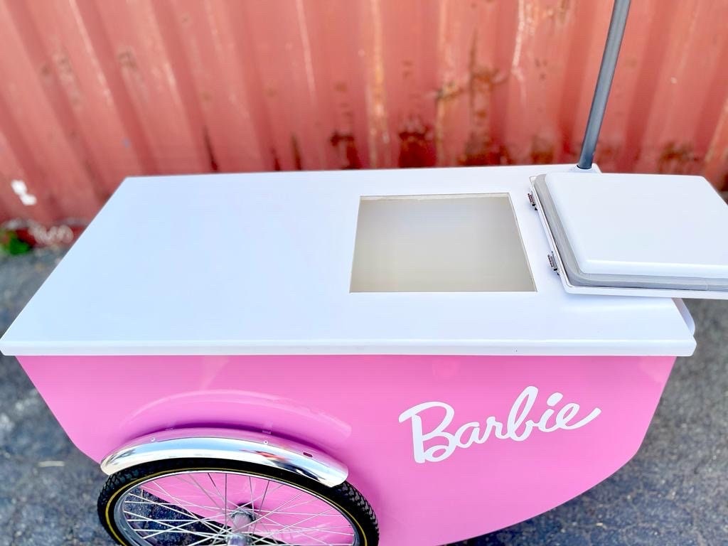 PINK BARBIE CART Ice Cream Barbie Cart Catering Carts Barbie Push Cart ...