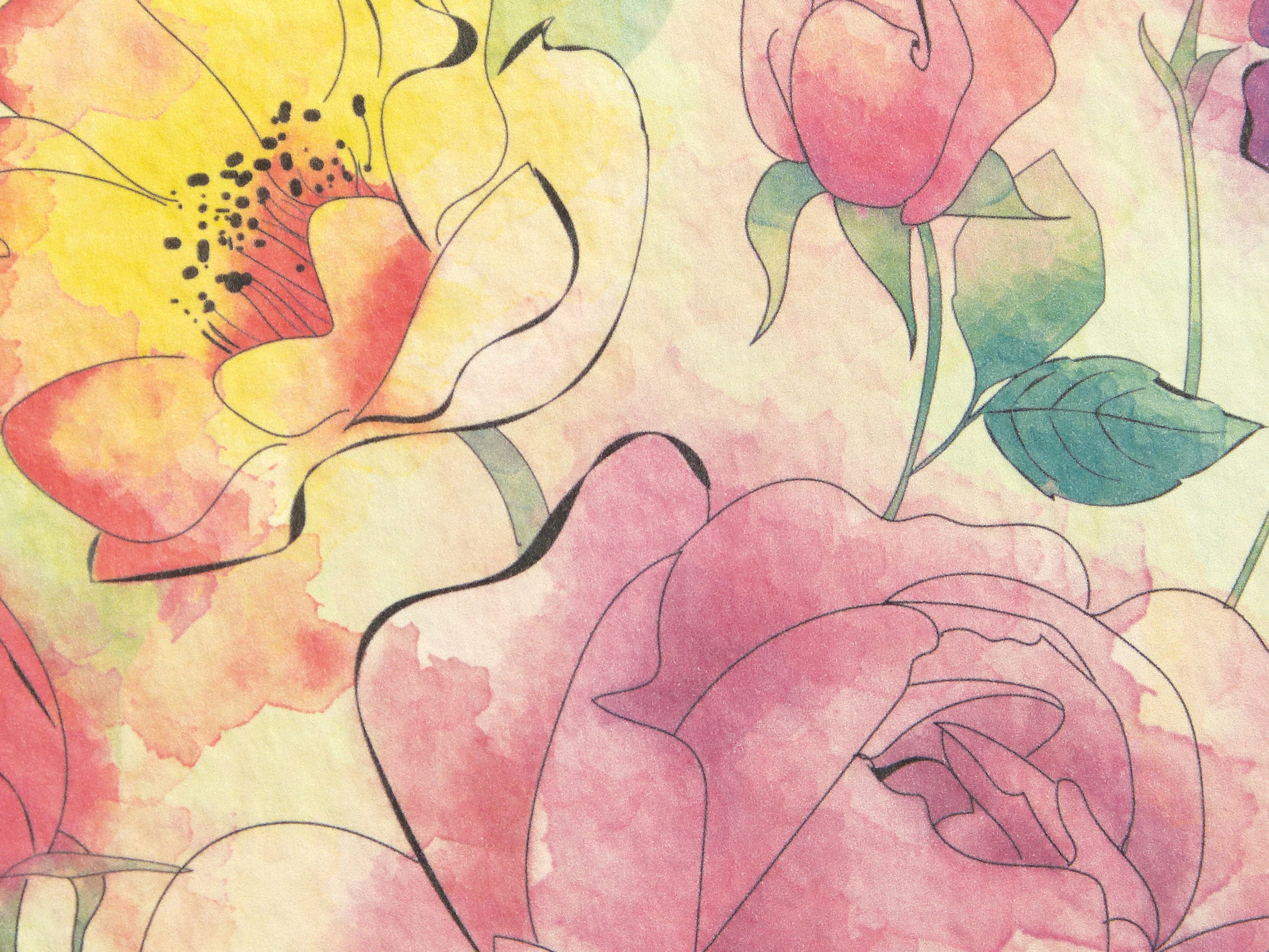 Rambling Rose Garden Art Print/ A4 Print/ Floral Print/ - Etsy