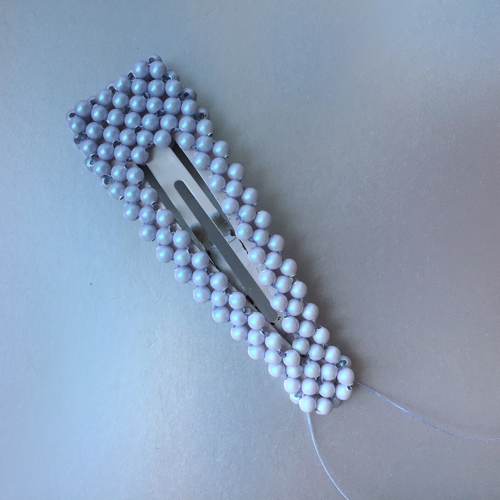 DIY Pearl Hair Clip Barrette Craft Project for Beginner DIY Hair ...