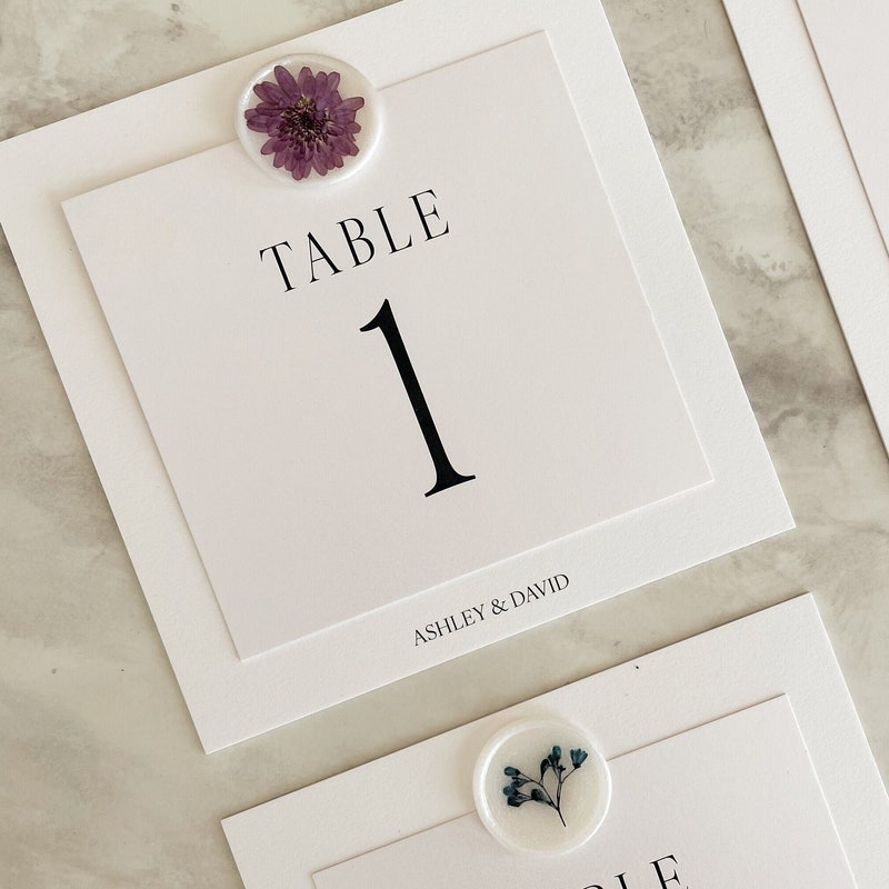 Table Number Stamps - Etsy