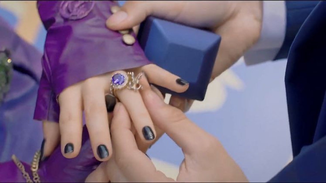 Mal Inspired Wedding Engagement Ring Descendants Dragon - Etsy