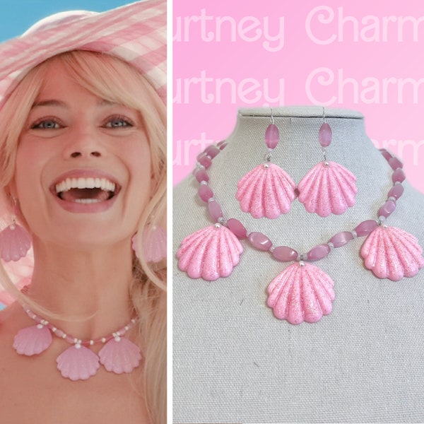 Barbie Shell Earrings Necklace - Etsy